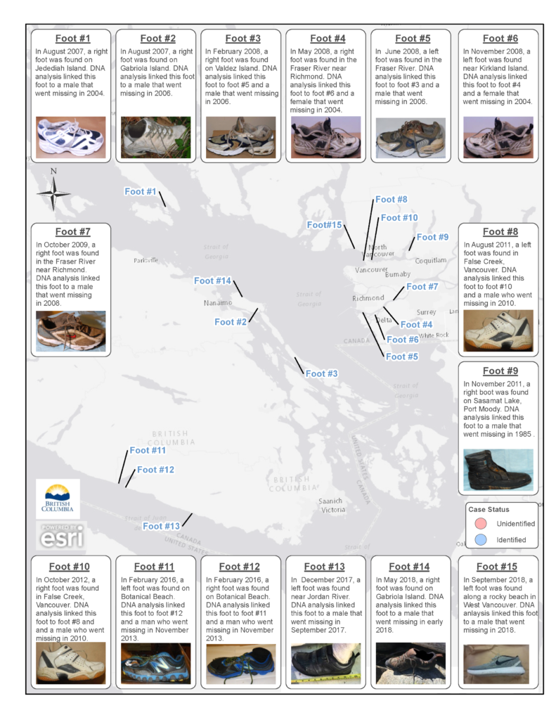 Found Severed Feet: There's a map for that?